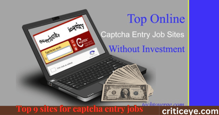 The Ultimate Guide to Earn Money by Captcha Typing Jobs - CRITICEYE